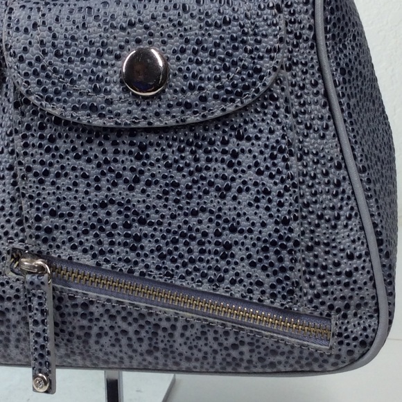 Charlie Lapson | Bags | Charlie Lapson Handbag Purse Satchel Blue Gray ...